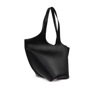 Attico Leather Tote Bag - Black