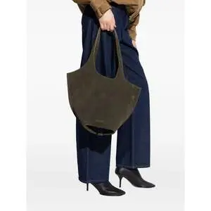 Attico Suede Tote Bag - Green