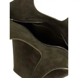 Attico Suede Tote Bag - Green