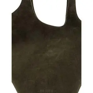 Attico Suede Tote Bag - Green