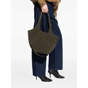 Attico Suede Tote Bag - Green