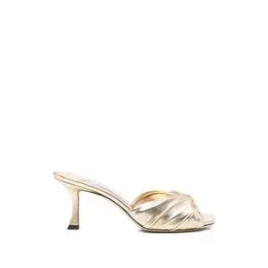 JIMMY CHOO Tone Twisted Detail Square Toe Mules