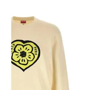 Kenzo Crew Neck Long Sleeve Sweatshirt - Cream