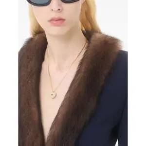 Valentino Garavani Tone Crystal Heart Pendant Necklace