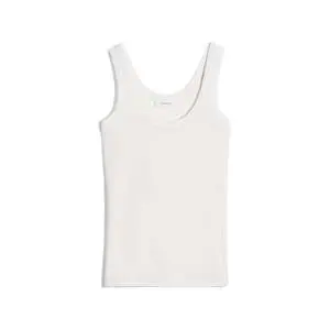 LEMAIRE Ribbed Cotton Tank Top - Cream