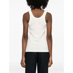 LEMAIRE Ribbed Cotton Tank Top - Cream