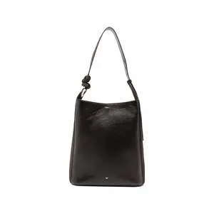 ANYA HINDMARCH Leather And Suede Shoulder Bag - Brown