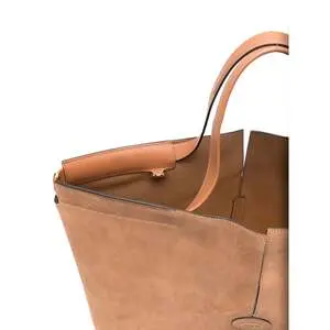 TOD'S Suede Tote Bag - Brown