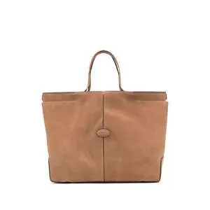 TOD'S Suede Tote Bag - Brown