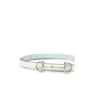 Gucci Beige Stirrup Detail Belt - Cream