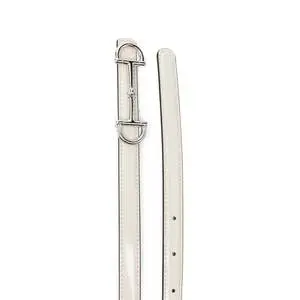 Gucci Beige Stirrup Detail Belt - Cream