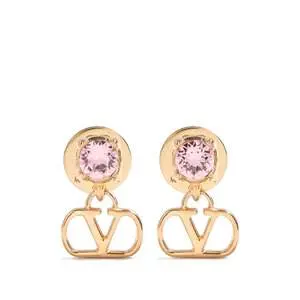 Valentino Garavani Vlogo Signature Faux Pearl Drop Earrings - Gold