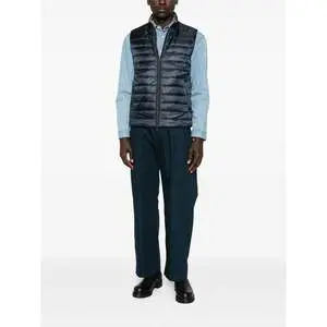 Herno Quilted Down Vest - Blue