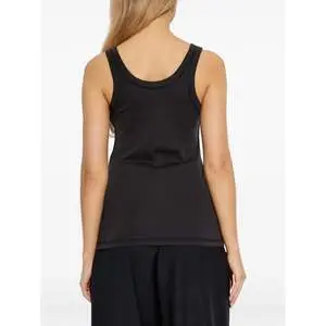 LEMAIRE Cotton Ribbed Tank Top - Black