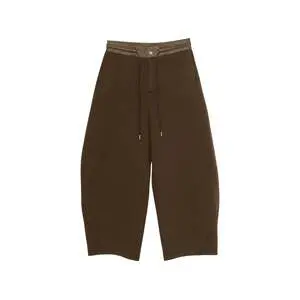 Sacai Wide-leg Trousers - Brown