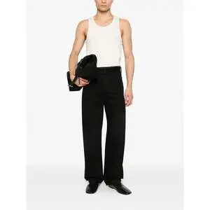 LEMAIRE Ribbed Cotton Tank Top - Cream