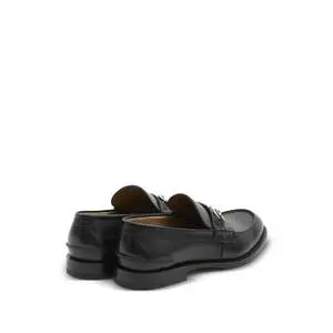 Gucci Leather Horsebit Detail Loafers