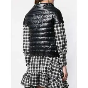 Herno Goose Down Padded Quilted Short Sleeve Jacket - Black