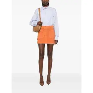 Prada Cotton Striped Zip-up Shirt