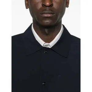 Herno Long Sleeve Buttoned Shirt Jacket - Black