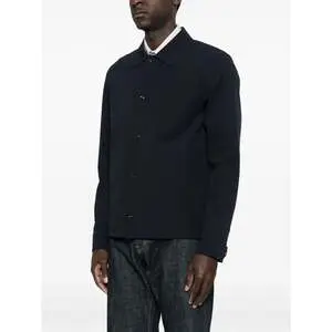 Herno Long Sleeve Buttoned Shirt Jacket - Black