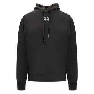 44 LABEL GROUP Logo Print Hoodie - Black