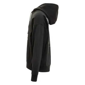 44 LABEL GROUP Logo Print Hoodie - Black