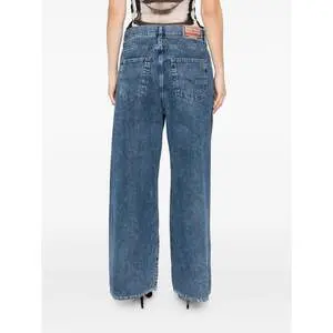 DIESEL® Wide-leg Denim Jeans - Blue