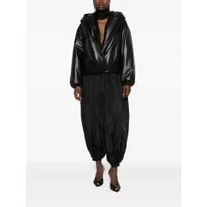 Alaïa Leather Hooded Jacket
