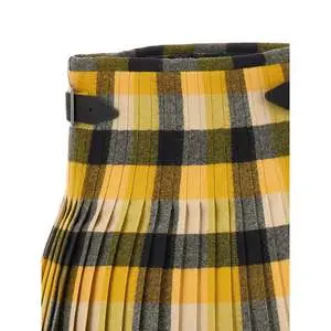 VIVIENNE WESTWOOD Pleated Kilt Skirt With Silver-tone Buckles