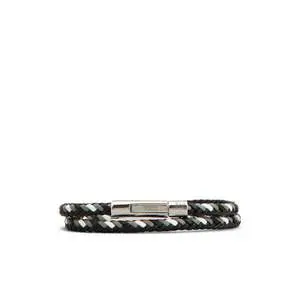 TOD'S Braided Bracelet With -tone Clasp - Silver