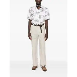 Etro Linen Tailored Trousers - Cream
