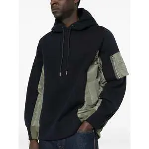Sacai Paneled Drawstring Hoodie