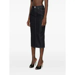 Givenchy Dark Wash Straight Denim Skirt