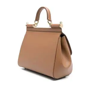 Dolce & Gabbana Calfskin Tote Bag - Brown