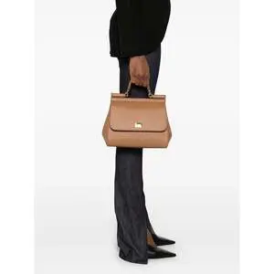 Dolce & Gabbana Calfskin Tote Bag - Brown
