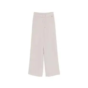 Herno High-waisted Trousers - Cream