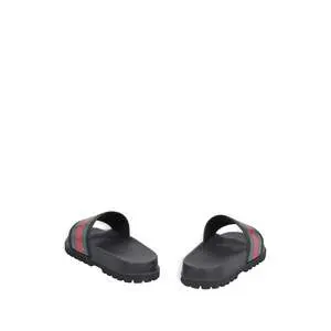 Gucci Signature Web Detail Slides - Black