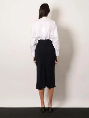 Givenchy Draped Midi Skirt - Black