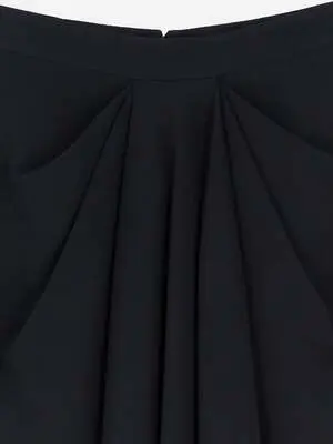 Givenchy Draped Midi Skirt - Black