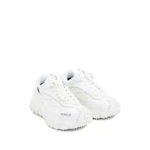 Moncler Neutrals" Lace-up Leather And Nylon Trainers