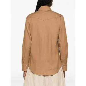 A.p.c. Cotton Button-up Shirt With Chest Pockets