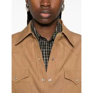 A.p.c. Cotton Button-up Shirt With Chest Pockets