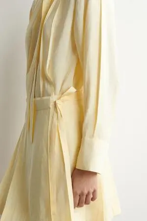 Cos Pleated Mini Wrap Skirt