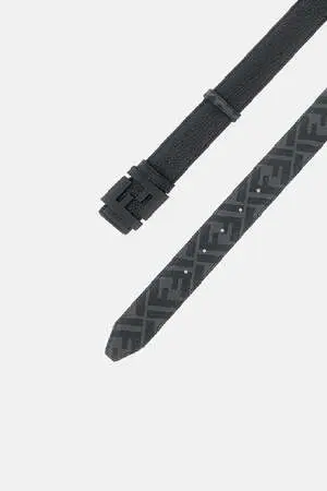 Fendi Reversible Leather Belt With Ff Buckle