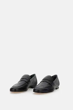 TOD'S Classic Leather Moccasins With Monogram Detail