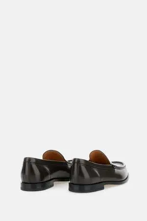 TOD'S Calfskin Leather Slipper Loafers