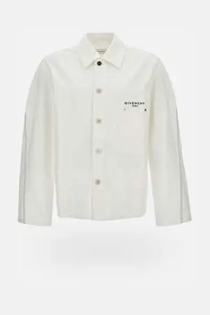 Givenchy Oversized Jacket With Patch Pockets And Contrasting Stitching - Multicolor