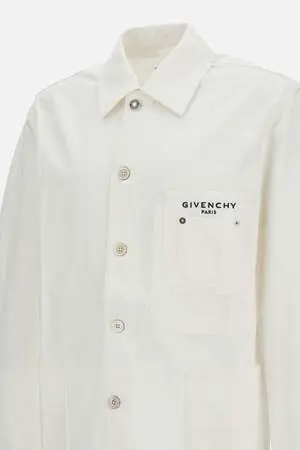 Givenchy Oversized Jacket With Patch Pockets And Contrasting Stitching - Multicolor