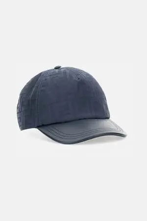 Fendi Cotton Hat With Leather Visor